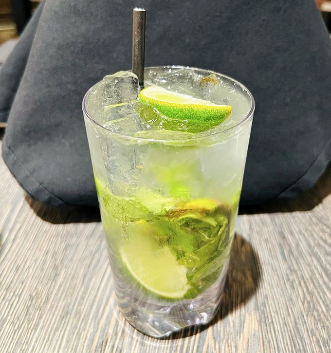 The mojito &ndash; lime and mint performing their timeless duet while rum provides the smooth bassline in this refreshing cocktail classic.