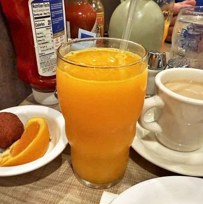 That glass of freshly-squeezed orange juice isn't just a beverage &ndash; it's liquid sunshine to wash down your breakfast feast.