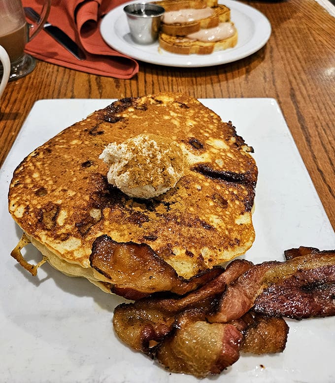 When pancakes and bacon show up at a candy shop, you know this place understands that breakfast and dessert aren't mutually exclusive concepts.