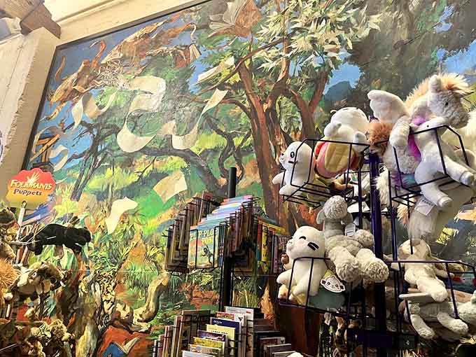 A children's section so inviting that adults might need to resist the urge to claim a spot and revisit their favorite childhood tales.