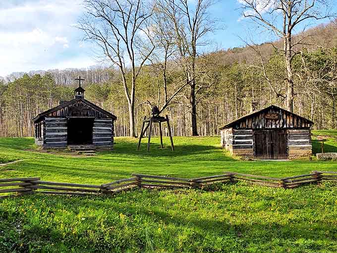 Pioneer Village's authentic structures create a living museum where visitors can walk through history without the annoying glass cases or "do not touch" signs.