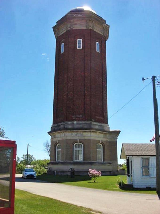The historic water tower stands as Manistique's exclamation point, a brick sentinel that's witnessed generations of Upper Peninsula life unfold.
