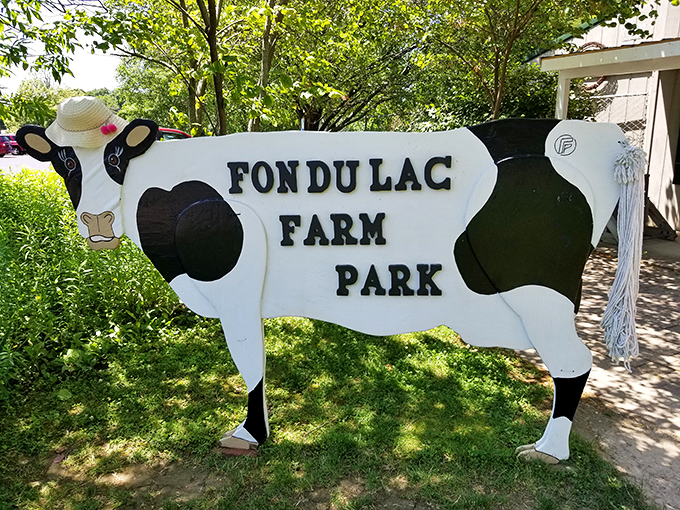 The iconic cow sign announces you've found a place where "udderly" delightful experiences await visitors of all ages.