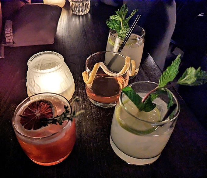 Specialty Cocktails Liquid artistry in vintage glassware &ndash; these craft cocktails complement the menu with balanced flavors and visual appeal.