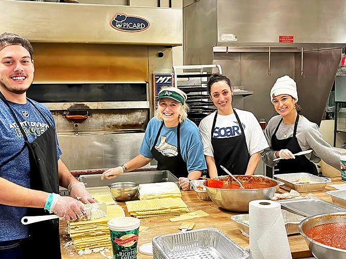 The kitchen crew making magic happen, turning simple ingredients into the kind of food that makes you question every life choice that didn't involve eating here sooner.