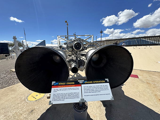 The business end of Armageddon, these massive engines could propel a nuclear warhead thousands of miles with terrifying accuracy.