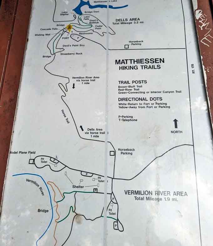 Adventure mapped out: The trail system guides visitors through the park's highlights, promising discoveries around every bend.