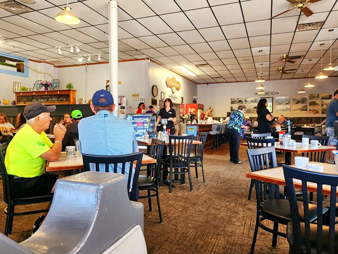 Tables filled with happy diners create the kind of bustling atmosphere that tells you you've found something special, something worth the drive and the wait.