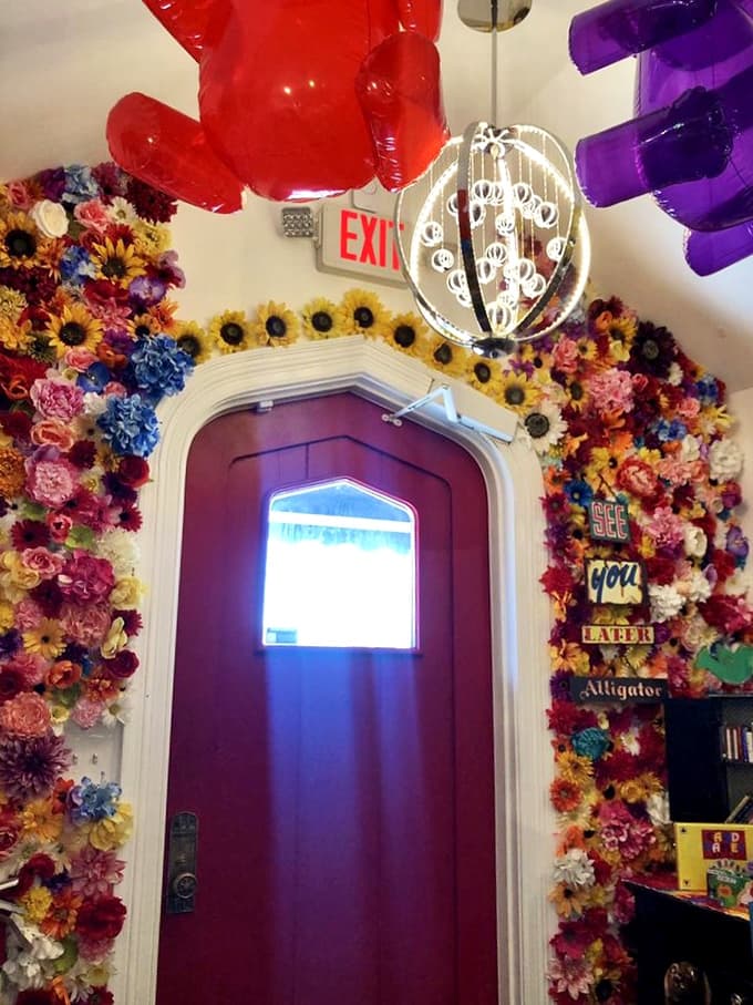 Even the exit at SweetPeas is magical, with a flower-framed doorway that makes leaving almost as enchanting as arriving.