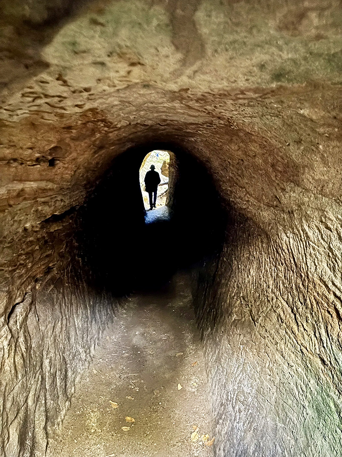 Peering through a natural tunnel &ndash; like looking through a portal to another world, minus the interdimensional travel fees.