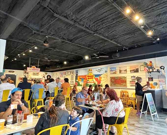 Happy diners fill the space with conversation and laughter &ndash; the universal language of people who've discovered something deliciously special.