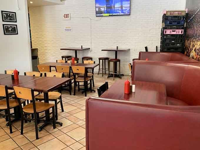 Comfortable booths and tables create the perfect setting for lingering over coffee and contemplating a second breakfast, hobbit-style.