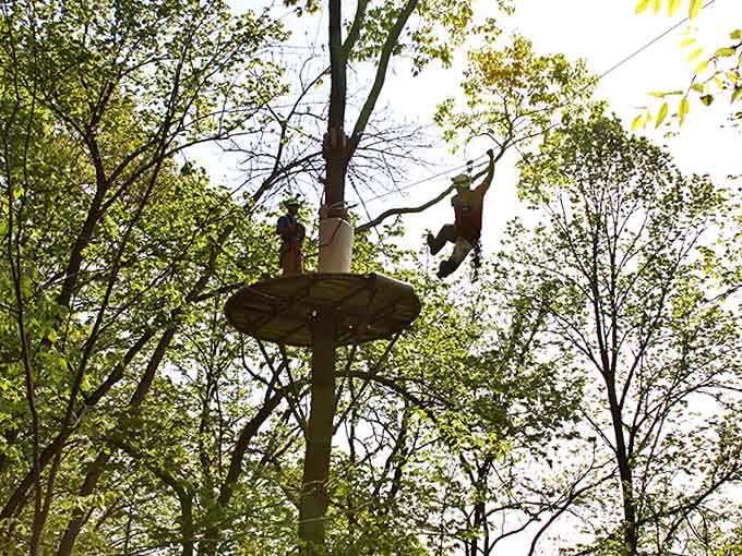 The pre-flight huddle: where safety instructions meet nervous laughter and the real adventure begins.