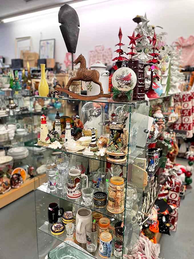 Holiday decorations with the patina of celebrations past &ndash; from mid-century Santas to delicate glass ornaments that grandma would recognize.