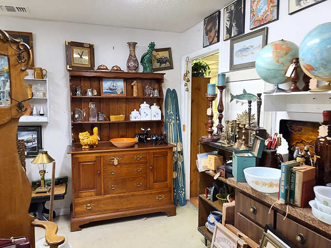 Smiley face mugs promise to make mornings happier, while vintage kitchenware stands ready to transform your cooking into a retro experience.