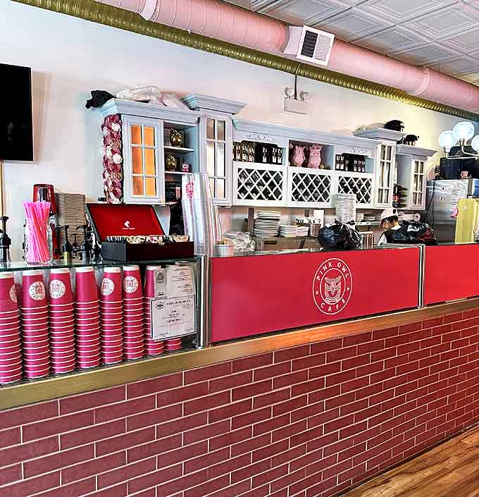 Behind this counter, baristas work their magic, transforming quality beans and creative inspiration into cups of caffeinated perfection.