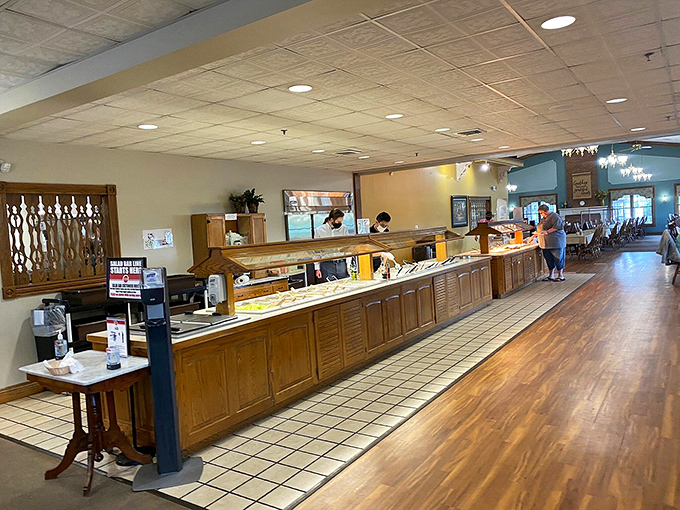 The buffet line &ndash; where diet plans go to die and happiness is measured in serving spoons and second trips that turn into thirds.