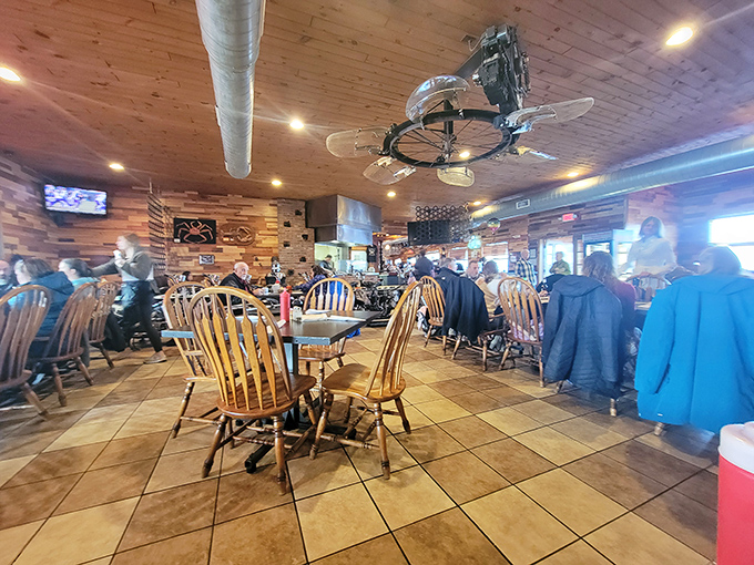 The on-site restaurant offers the perfect pit stop &ndash; refuel with classic American fare surrounded by automotive history.