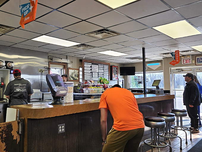 Where magic happens &ndash; the bustling counter area combines efficiency with small-town charm that can't be manufactured or faked.
