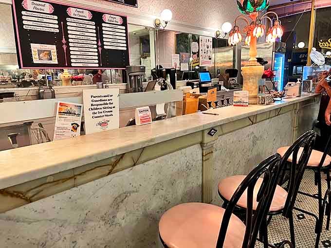 The marble counter has witnessed first dates, breakups, celebrations, and Tuesday blues &ndash; all soothed by the perfect scoop.