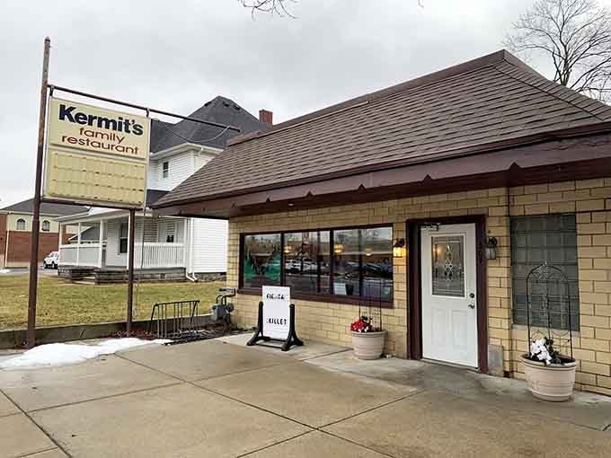 Kermit's welcoming patio seating invites fair-weather dining with a side of people-watching. A little sunshine makes the coffee taste even better.