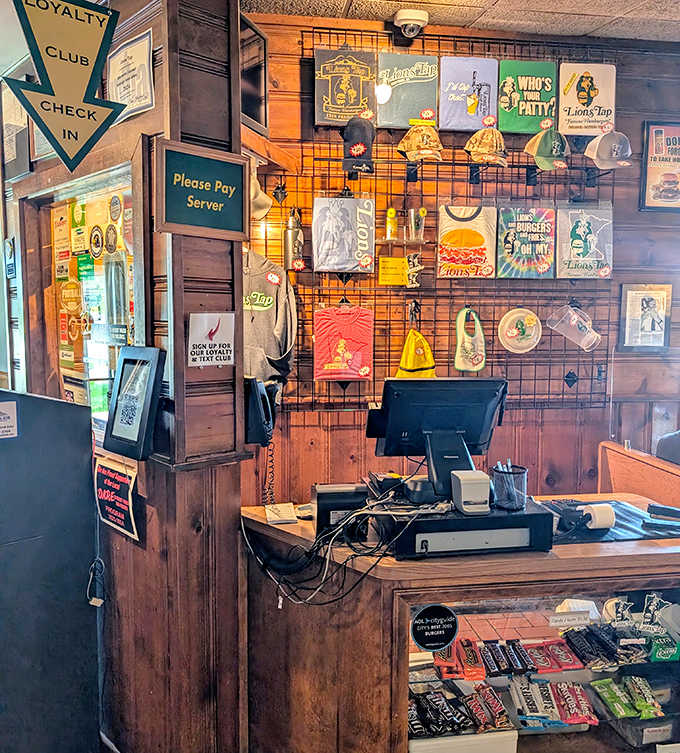 The front counter &ndash; where burger dreams come true and the staff knows many regulars by name and order.