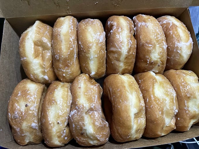 Glazed Donut: The platonic ideal of donut perfection &ndash; these golden rings with their whisper-thin glaze that crackles just so between your teeth.