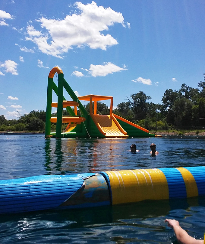 The ultimate summer challenge: a multi-level inflatable playground where dignity is optional but laughter is guaranteed.