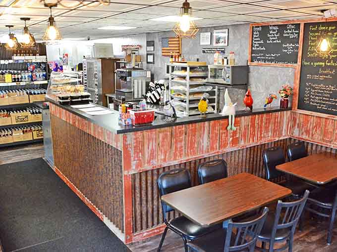 The counter view reveals the heart of this operation&mdash;simple, efficient, and designed for the serious business of creating food memories.