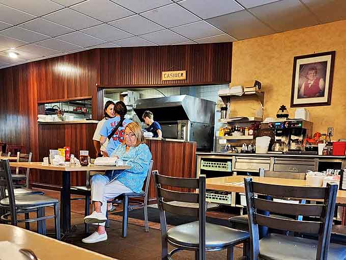 Every corner of Maggie's tells a story—from the wood-paneled walls to the comfortable seating where countless conversations have unfolded over hot coffee.