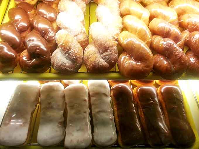 The long johns line up like soldiers ready for duty &ndash; cream-filled, frosting-topped cylinders of joy that make Monday mornings slightly more bearable.