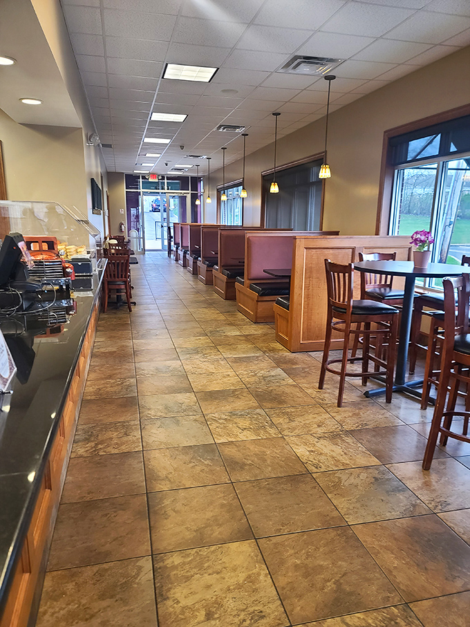 These booths aren't just seating &ndash; they're conversation incubators where ice cream fuels debates about whether sprinkles or hot fudge reign supreme.