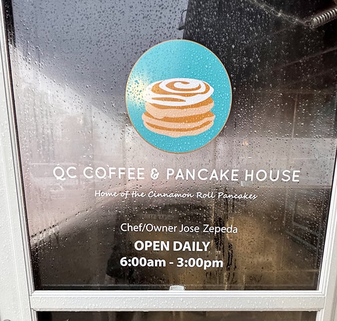 The blue and gold logo that's become a beacon for breakfast enthusiasts across the Midwest.