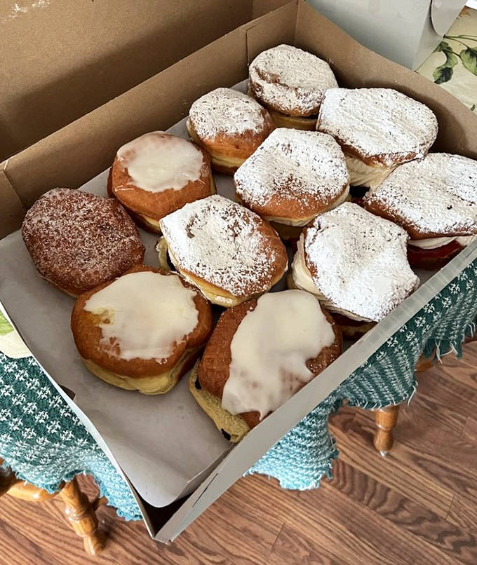 Opening this box is like receiving a love letter from the universe written in frosting, glaze, and powdered sugar.