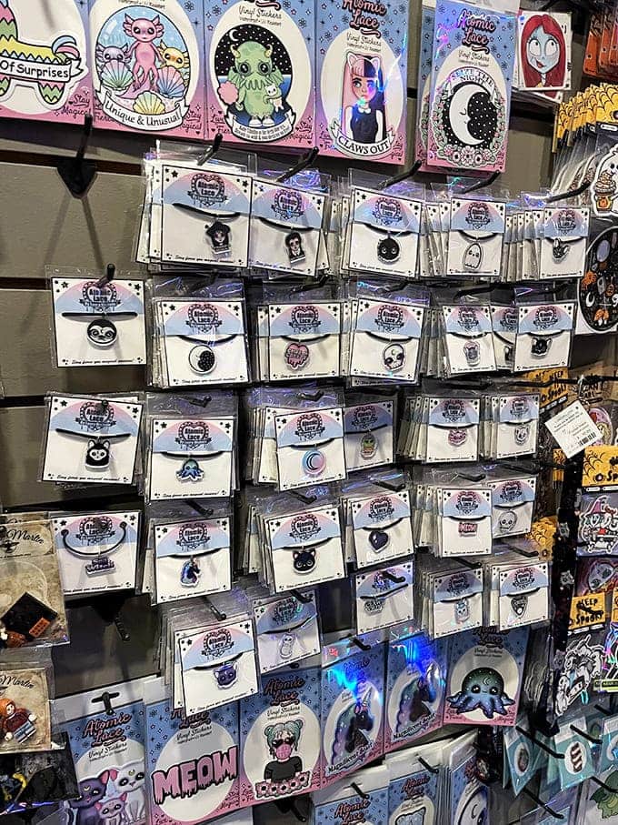 Accessories: Cute meets creepy in this collection of wearable oddities, where kawaii-style pendants featuring adorable monsters make perfect gifts for the gothically inclined.