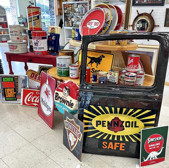 Vintage advertising signs recall an era when Coca-Cola was a nickel and Pennzoil promised your car eternal life. Madison Avenue's greatest hits!
