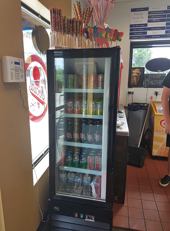 A rainbow of sodas  that would make Willy Wonka nod in approval &ndash; sweet supporting actors to the ice cream stars.