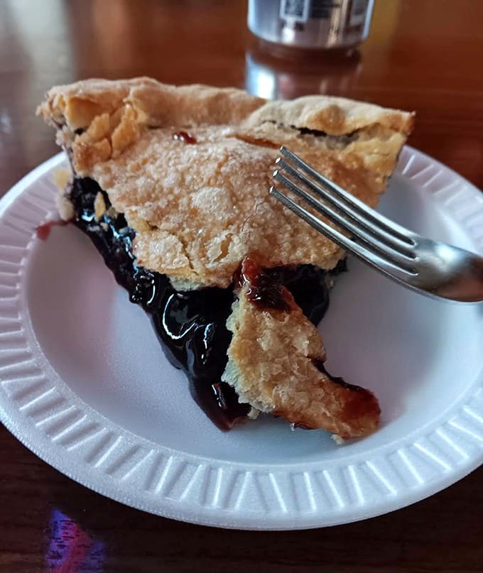 Blackberry pie with the perfect balance of sweet and tart &ndash; the kind grandmothers fight over at county fair competitions.