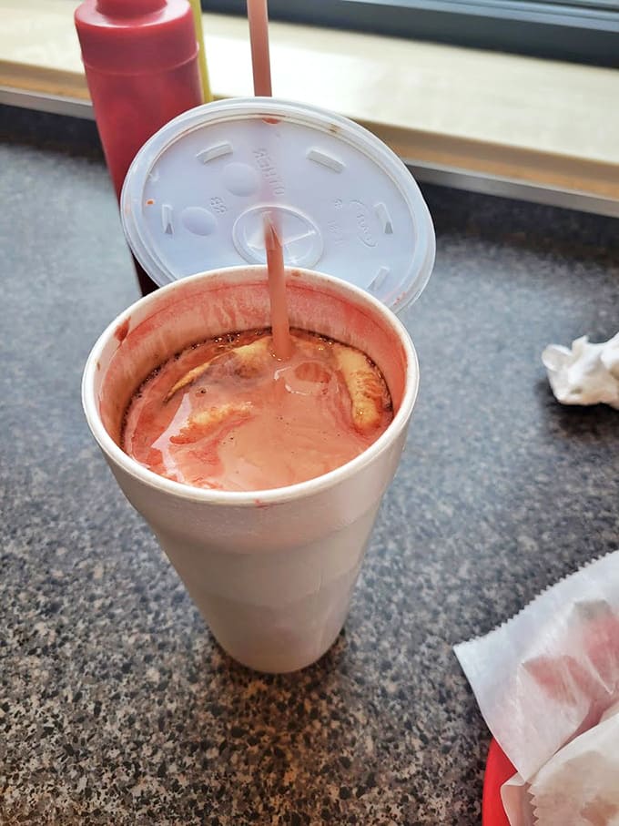 This strawberry shake isn't just a drink &ndash; it's a commitment, a relationship, a dessert you eat with a straw while contemplating life's sweetness.