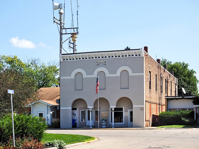 City Hall's stately architecture reminds visitors that small towns take civic pride seriously, with columns that would make any state capital jealous.