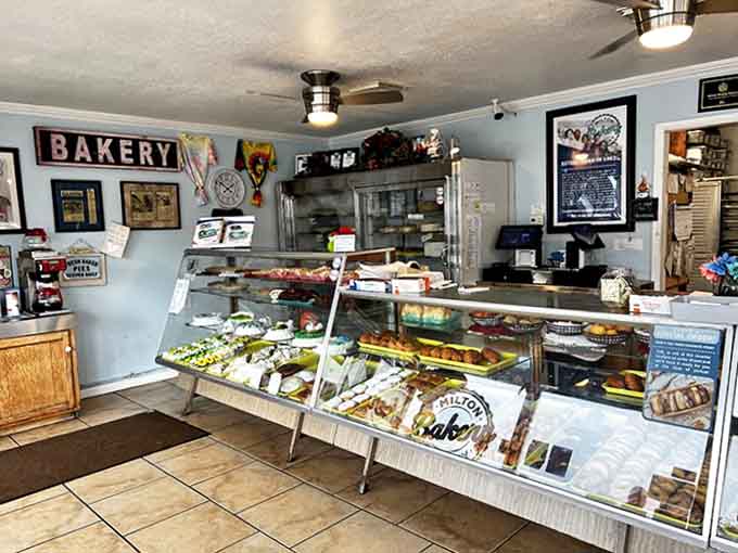 The display case – where dreams and diets go to battle, and dreams win every single time.