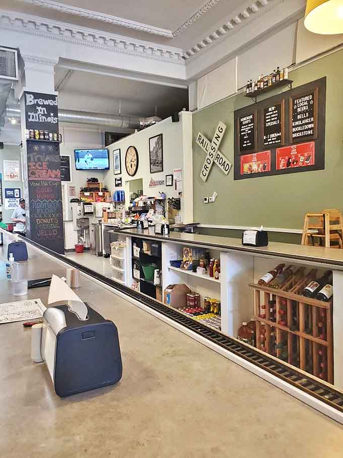 The counter serves as command central, where friendly staff translate your cravings into boxed reality.