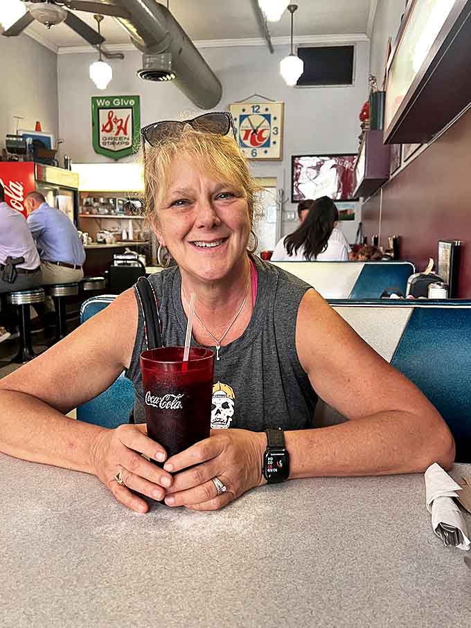 The diner's interior captures that perfect balance of nostalgia and comfort, where every seat feels like it could become your regular spot.