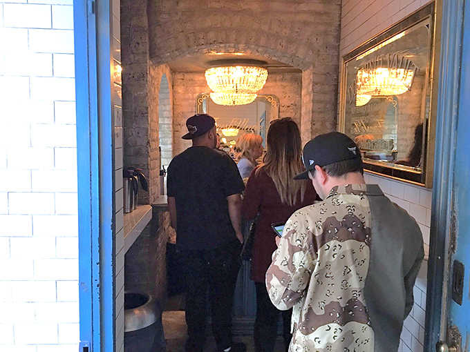 The line forms early as devotees wait patiently for their turn at the counter&mdash;a testament to Chicago's understanding of what's truly important.
