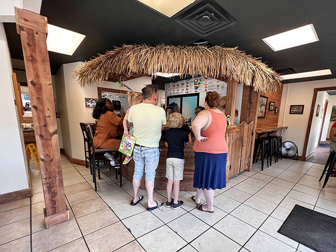 Pilgrims at the altar of authentic cuisine, patiently waiting for their passport to Cuba's greatest culinary hits.