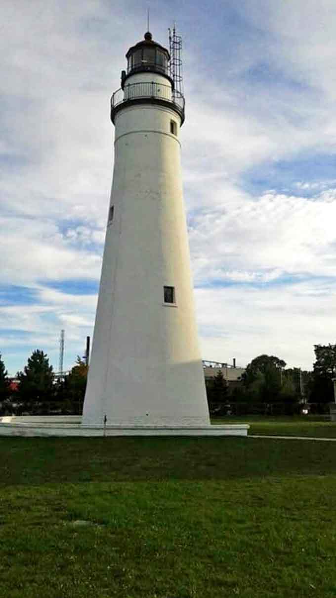 Standing tall since 1829, the Fort Gratiot Lighthouse continues its silent vigil over Lake Huron's sometimes temperamental waters.