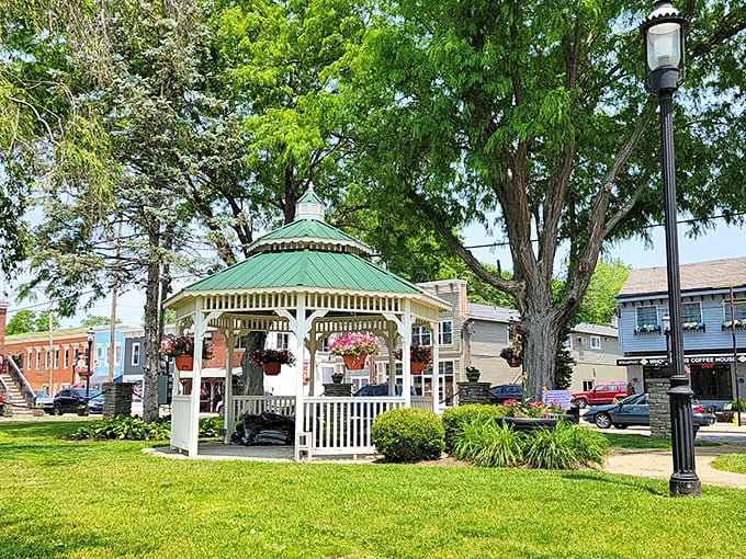The town gazebo isn't just decorative &ndash; it's New Richmond's unofficial summer office where ice cream decisions and neighborhood gossip flow freely.