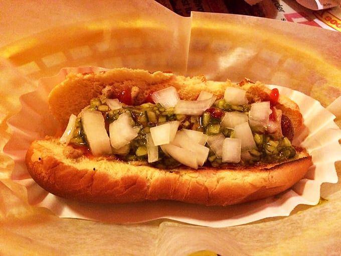 The "Gypsy" keeps it classic with Heinz ketchup, stadium mustard, and sweet diced onions &ndash; sometimes the simplest performances are the most memorable.