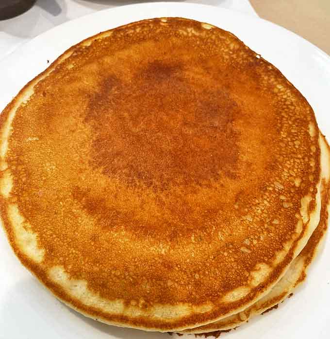 Pancakes so perfect they deserve their own fan club &ndash; golden-brown, fluffy yet substantial, and ready to soak up maple syrup like a dream.
