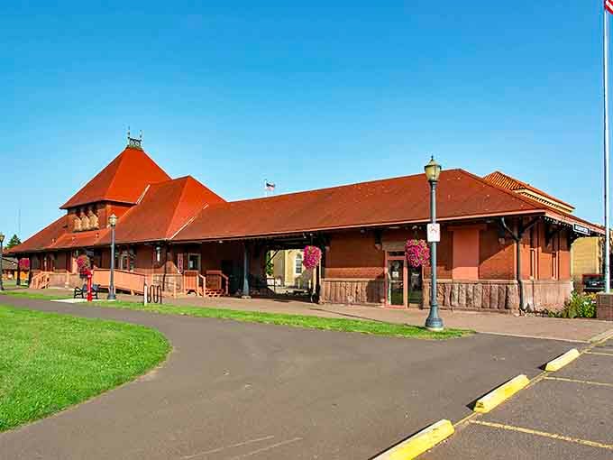 The historic depot building now houses the historical society, proving that the best way to honor the past is to keep using these beautiful old structures.